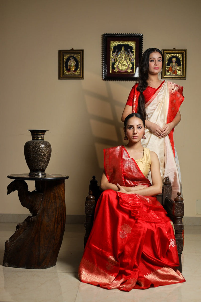 Buy Pure Banarasi Silk Sarees Online | AuraBenaras
