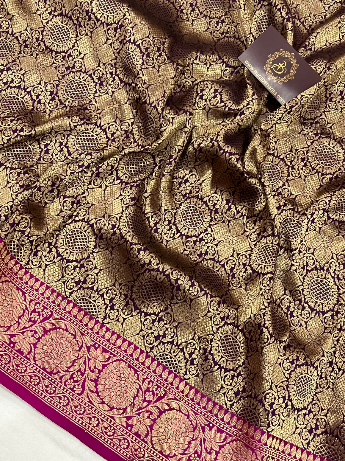 Katan Silk Saree - Aura Benaras